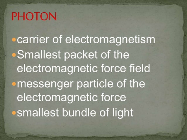 Massless Particles Ppt