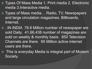 Mass Media and it's importance P-15 | PPTX