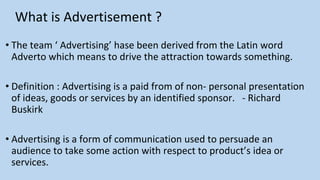 Advertisement & It's Appeal | PPT