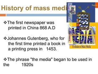 Mass media | PPTX