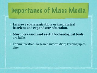 Mass Media | PPT