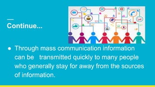 Mass, media and communication | PPTX