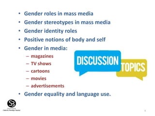 Mass media and gender | PPT