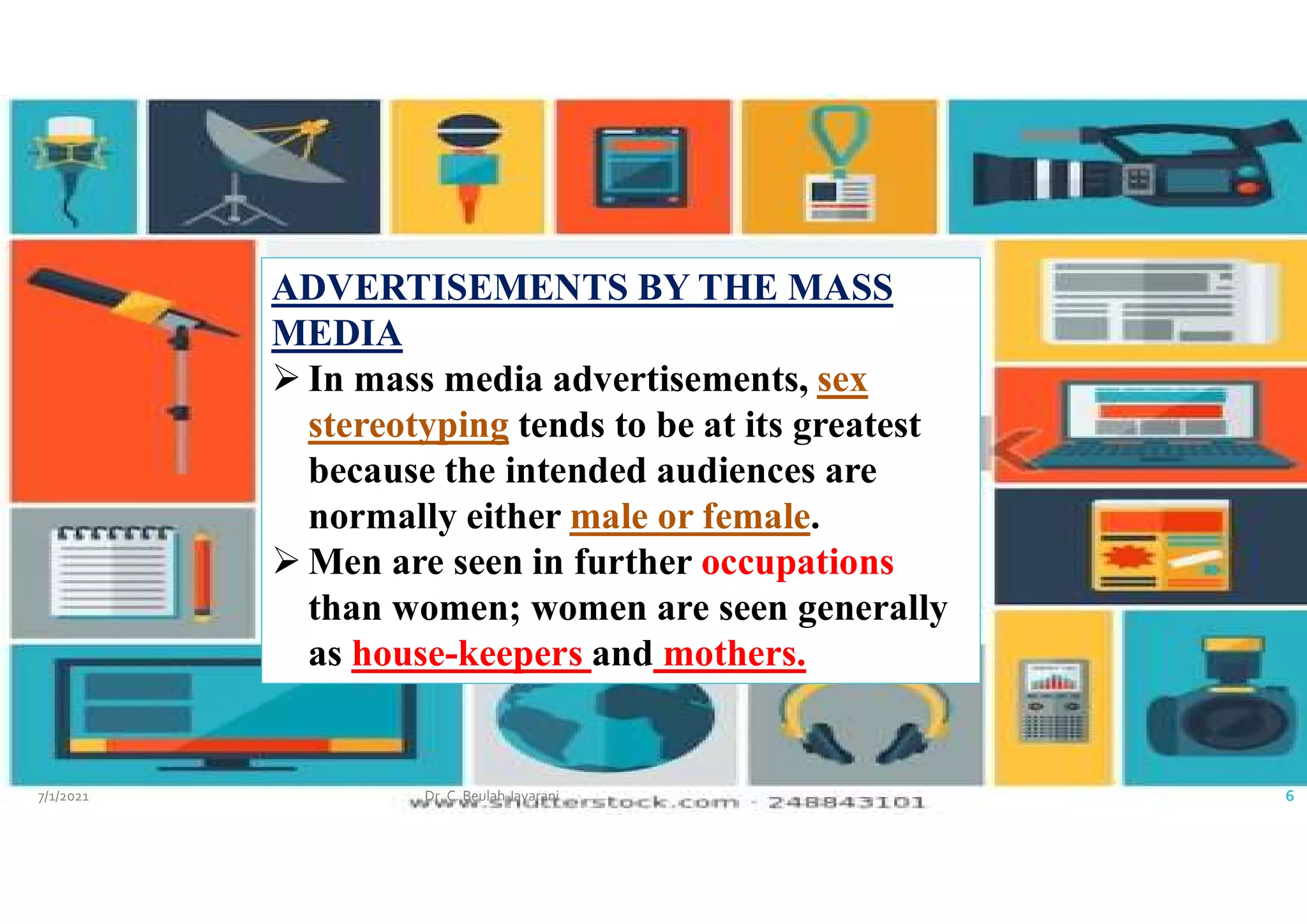 Mass media and gender in advertisements | PDF
