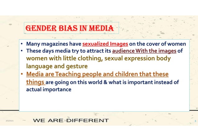 Mass media and gender in advertisements | PPT