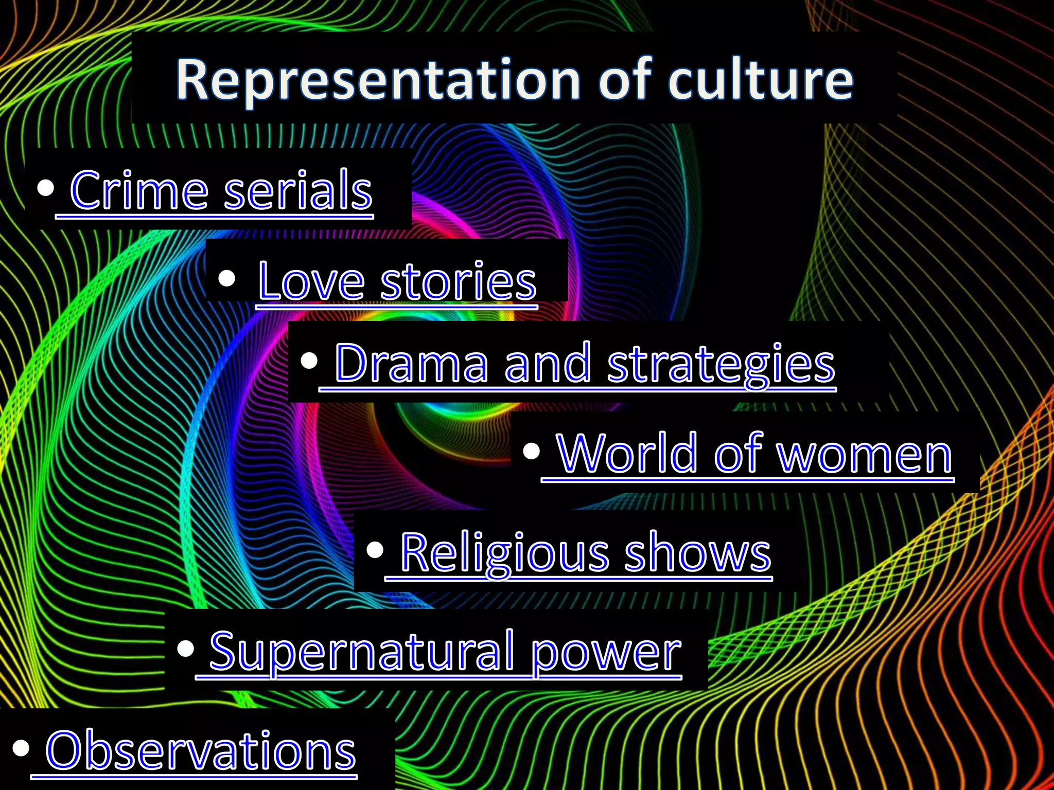Television – Representation of culture | PPT