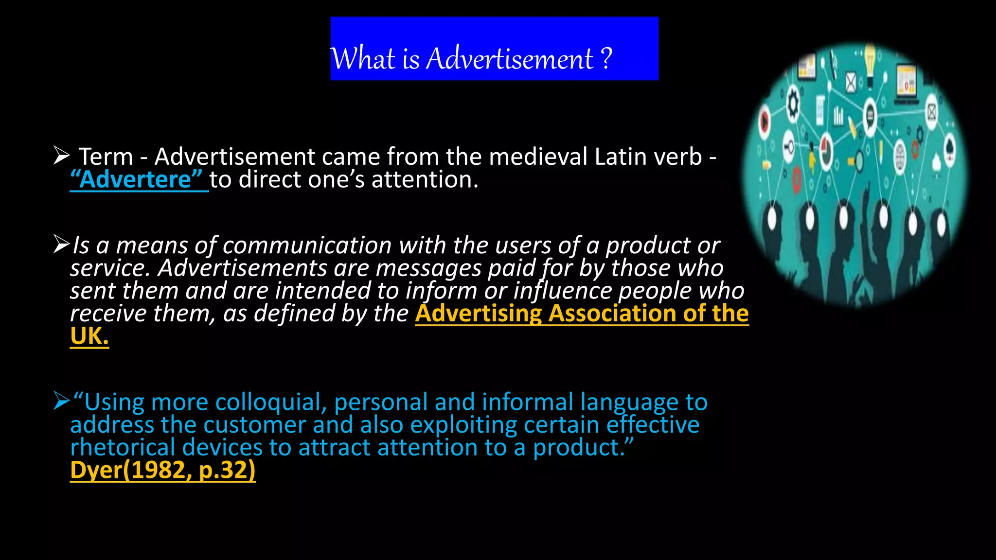 The Linguistic Study of Language in Advertisement | PPTX
