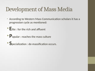Mass Media Communication in Business Communication | PPT