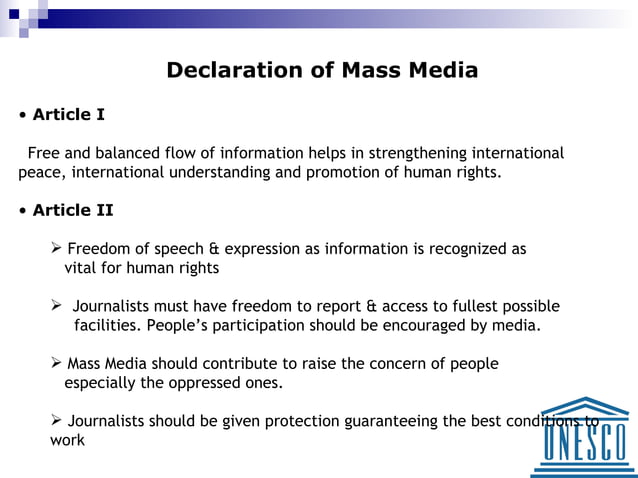 Mass media declaration | PPT