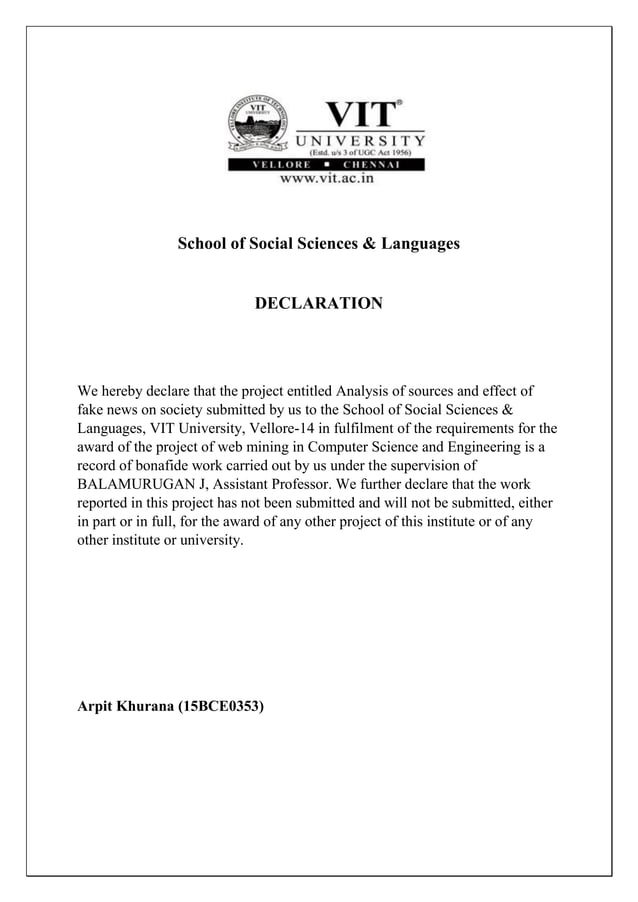 Analysis of sources and effect of fake news on society | PDF