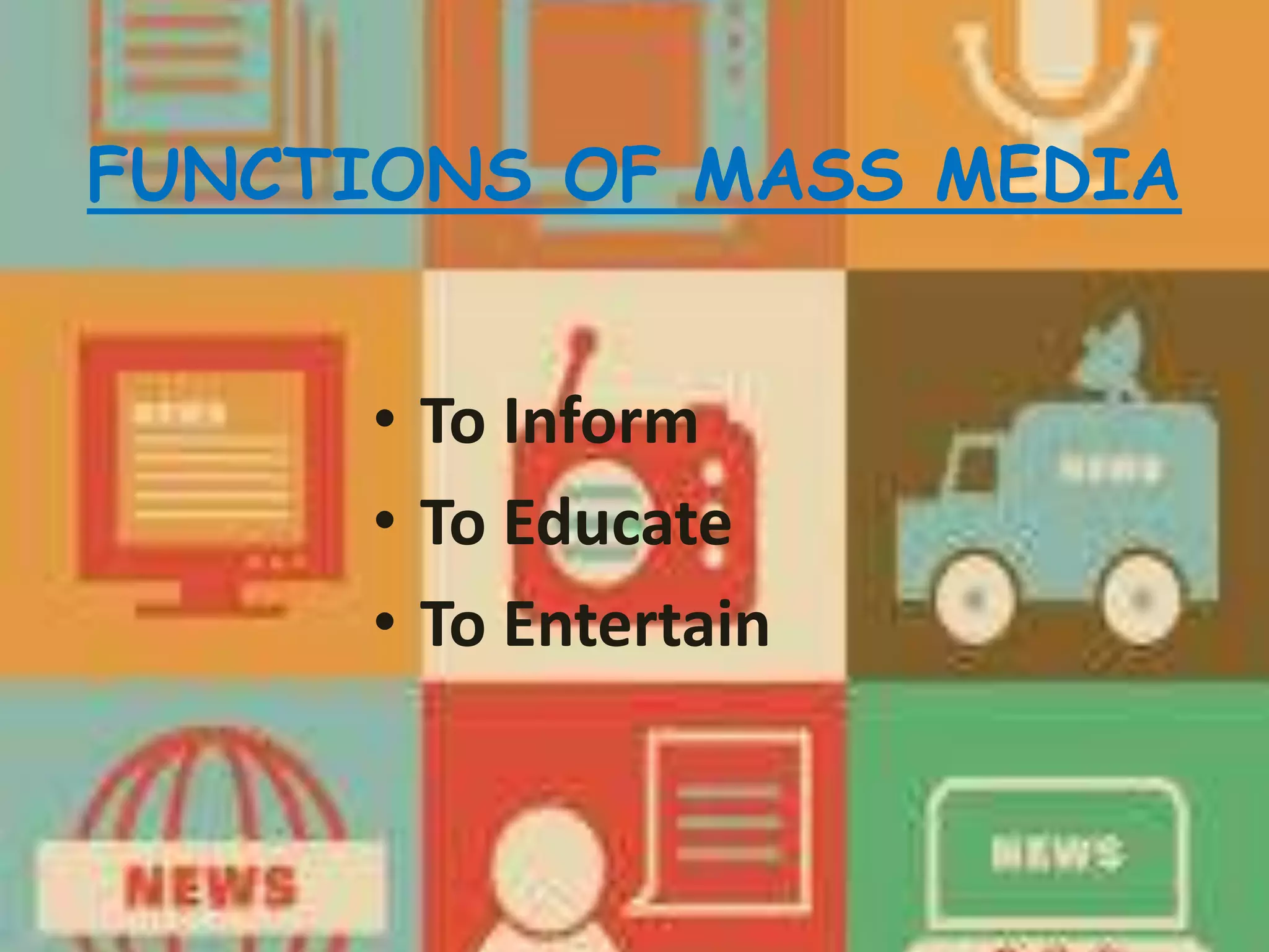 Mass media in education | PPTX