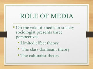 Mass media in shaping society | PPTX