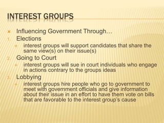 Mass Media & Interest Groups (11.2&3) | PPT