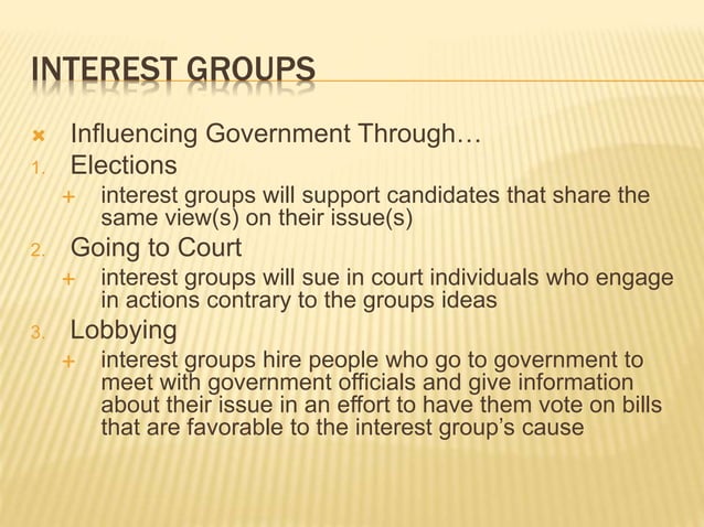 Mass Media & Interest Groups (11.2&3) | PPT