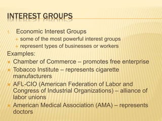 Mass Media & Interest Groups (11.2&3) | PPT