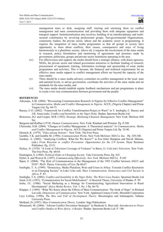 Mass media management of the inter ethnic conflict in warri delta state ...