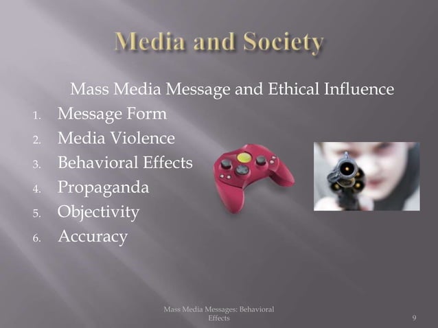Mass media messages and behavioral effects | PPT