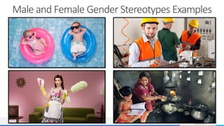 Mass media portrays idealized gender stereotypes | PPT