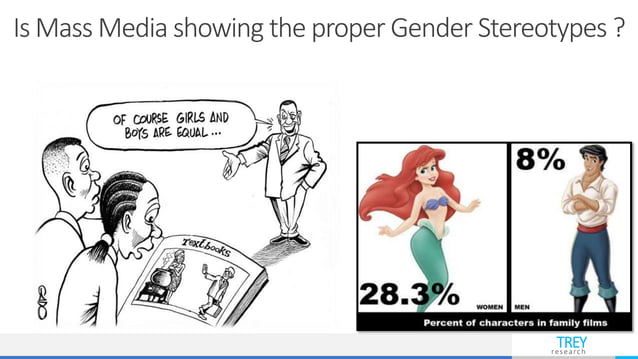 Mass media portrays idealized gender stereotypes | PPT