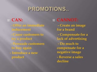 role of sales promotion in marketing a brand | PPTX | Sales | Business