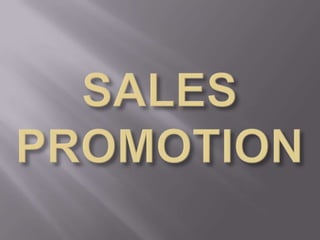 role of sales promotion in marketing a brand | PPTX | Sales | Business