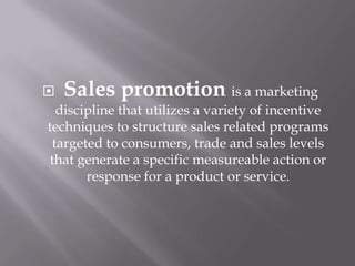role of sales promotion in marketing a brand | PPTX | Sales | Business