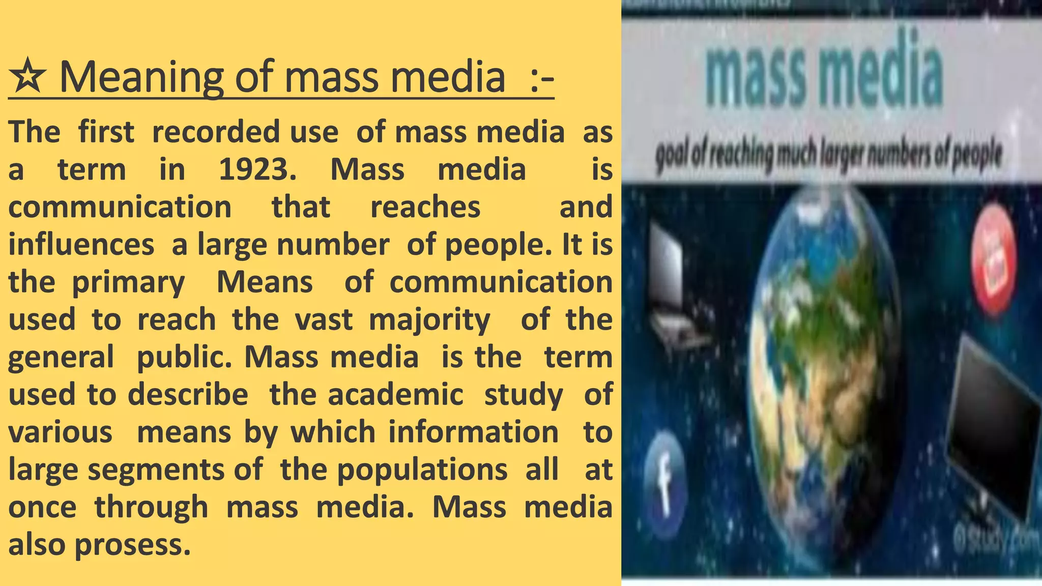 Mass media ppt | PPTX