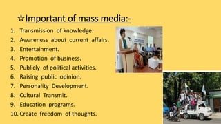 Mass media ppt | PPTX