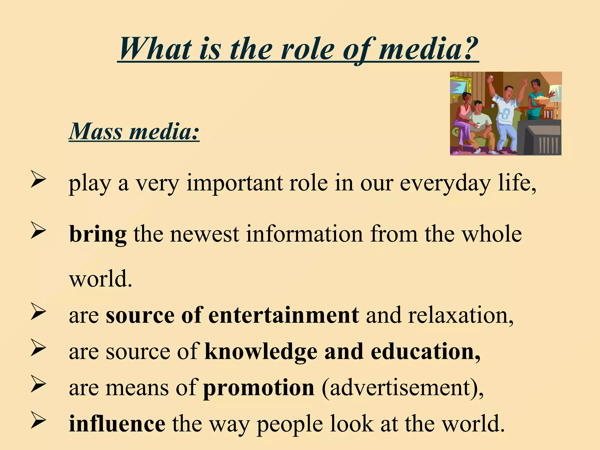 Mass media - radio television | PPT