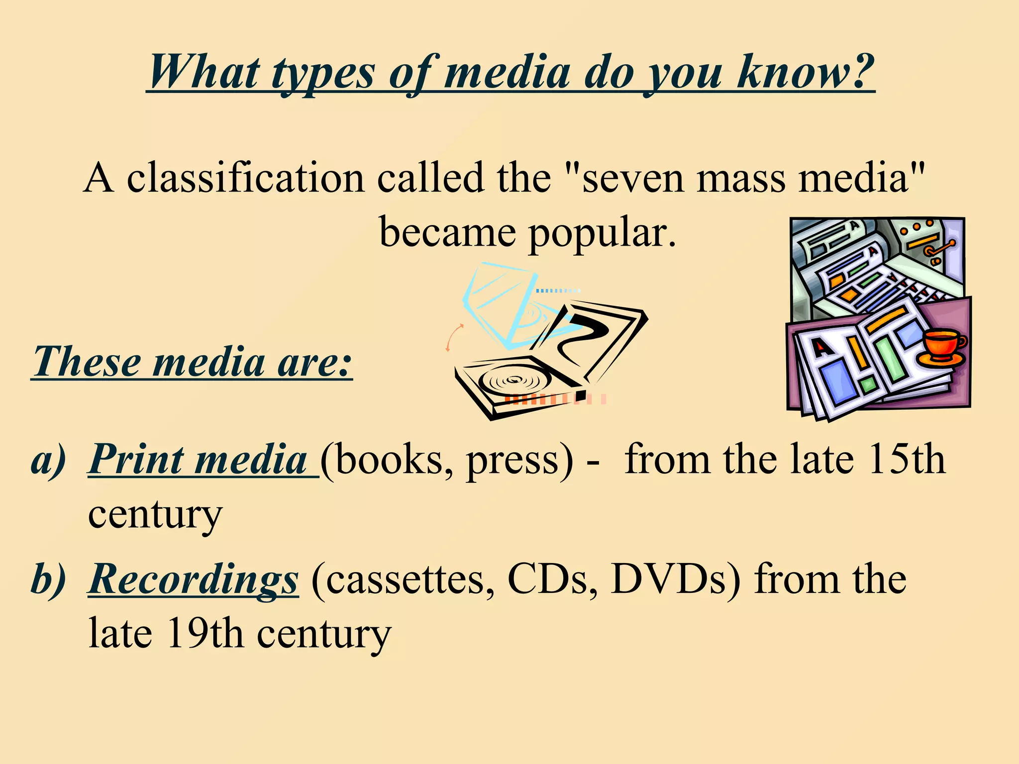 Mass media - radio television | PPT