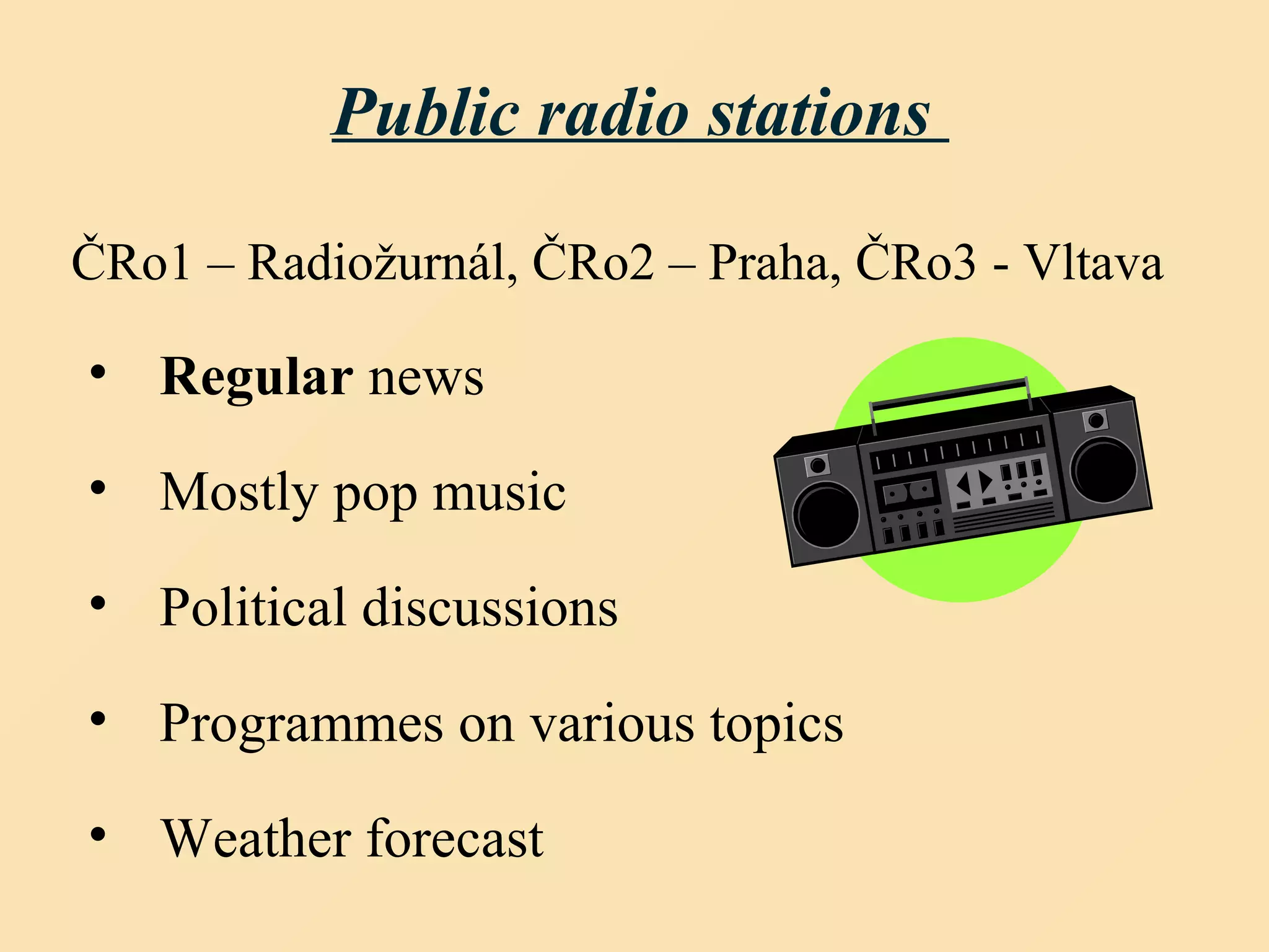 Mass media - radio television | PPT