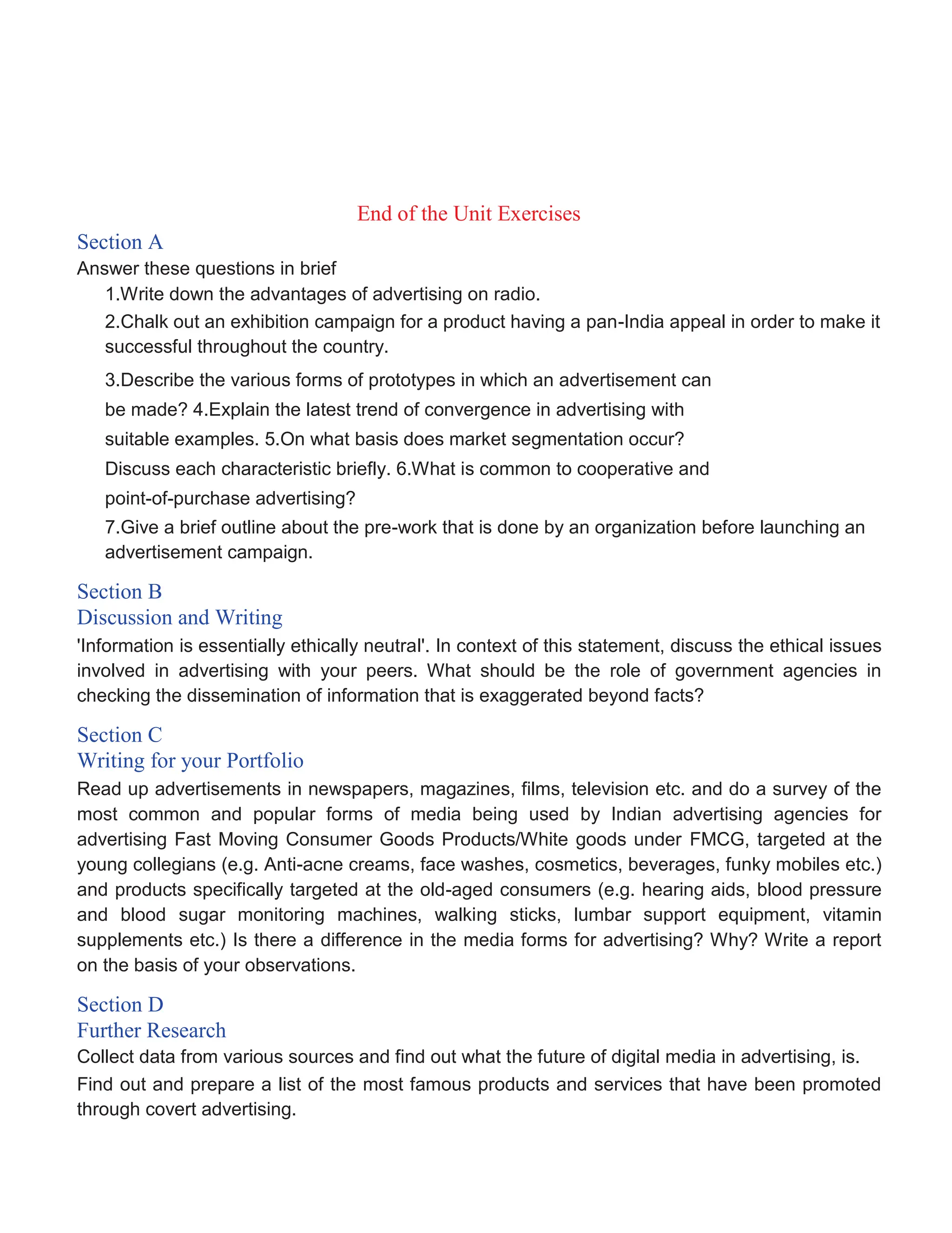 Mass Media Studies Class XII Text Book.pdf | Advertising Industry | Industries