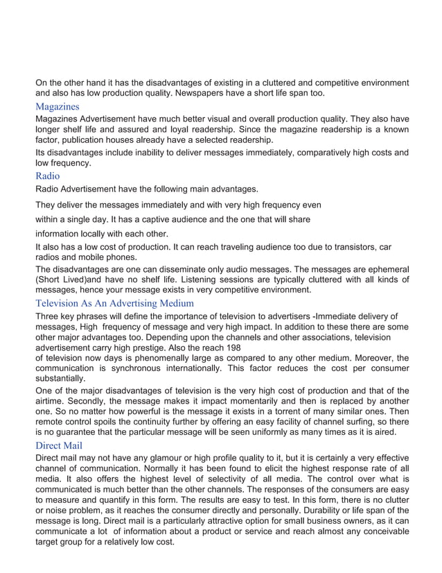 Mass Media Studies Class XII Text Book.pdf | Advertising Industry ...