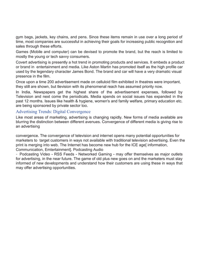 Mass Media Studies Class XII Text Book.pdf | Advertising Industry ...