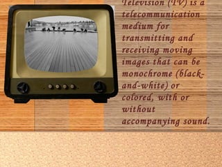 Mass media: TELEVISION | PPT