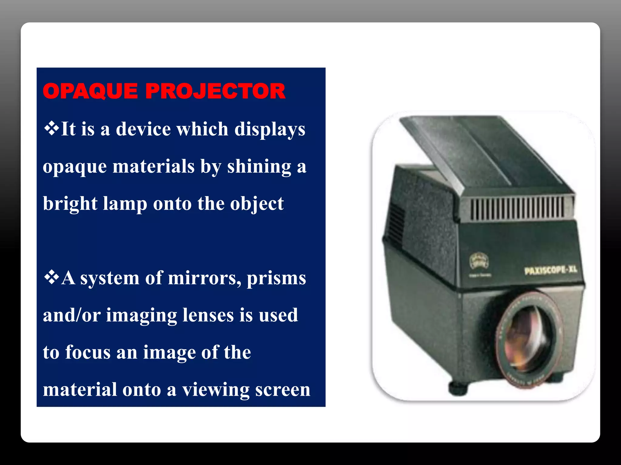 MASS METHOD & PROJECTED VISUAL AIDS | PPT