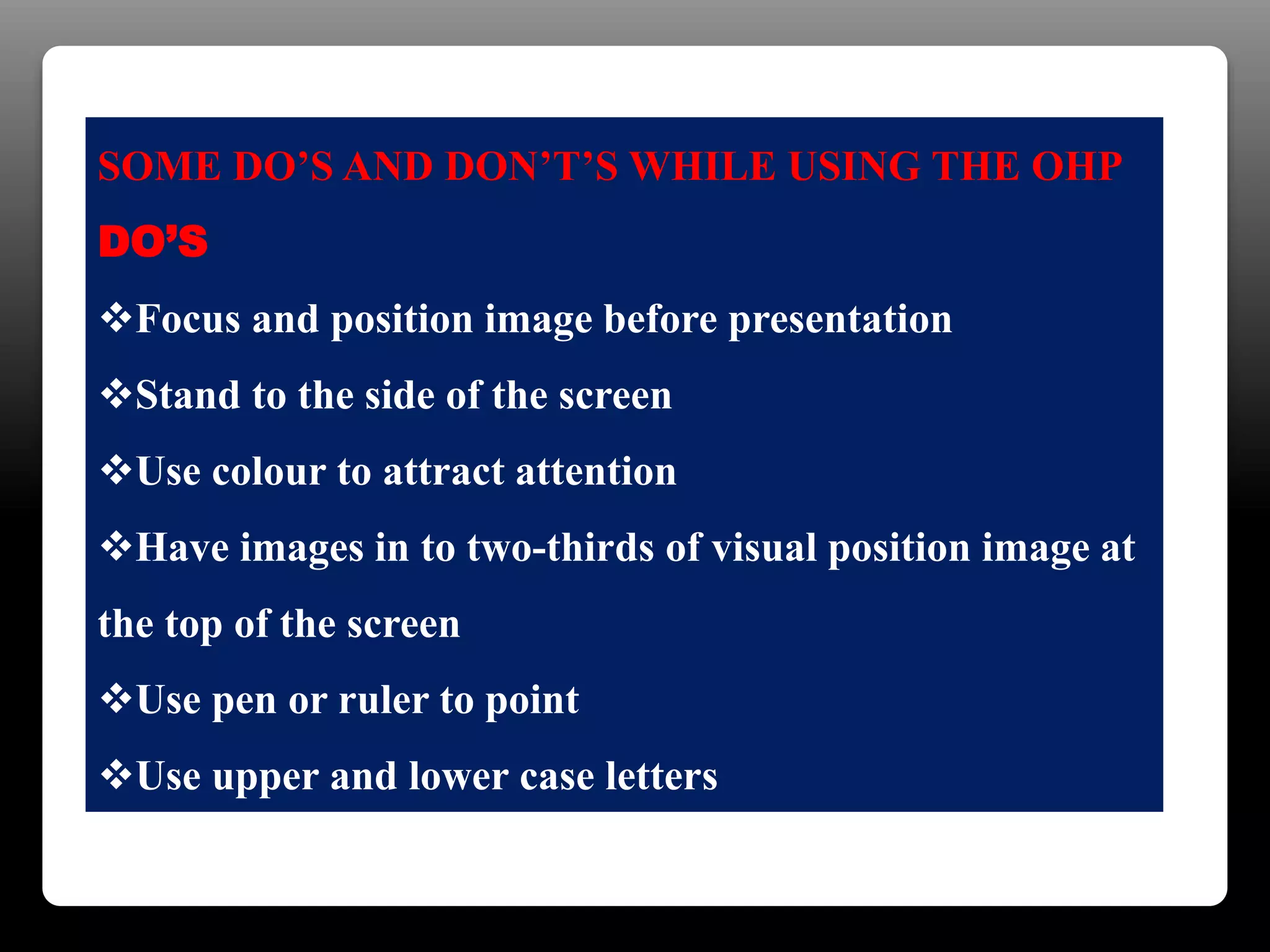 MASS METHOD & PROJECTED VISUAL AIDS | PPT