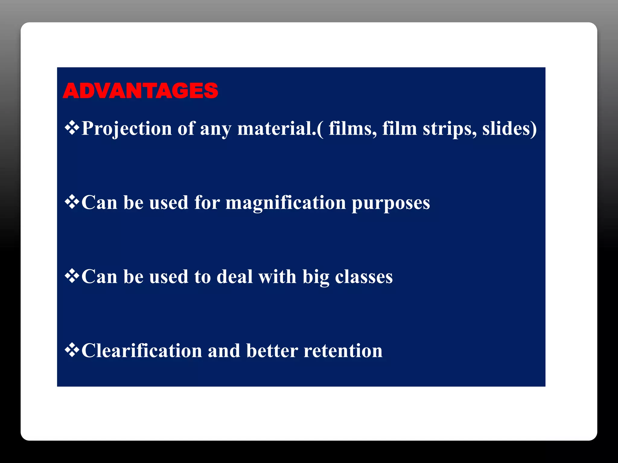 MASS METHOD & PROJECTED VISUAL AIDS | PPTX