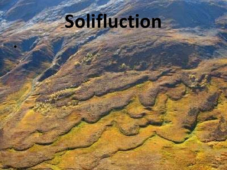 Simplified Conceptual Model Of Solifluction Lobe