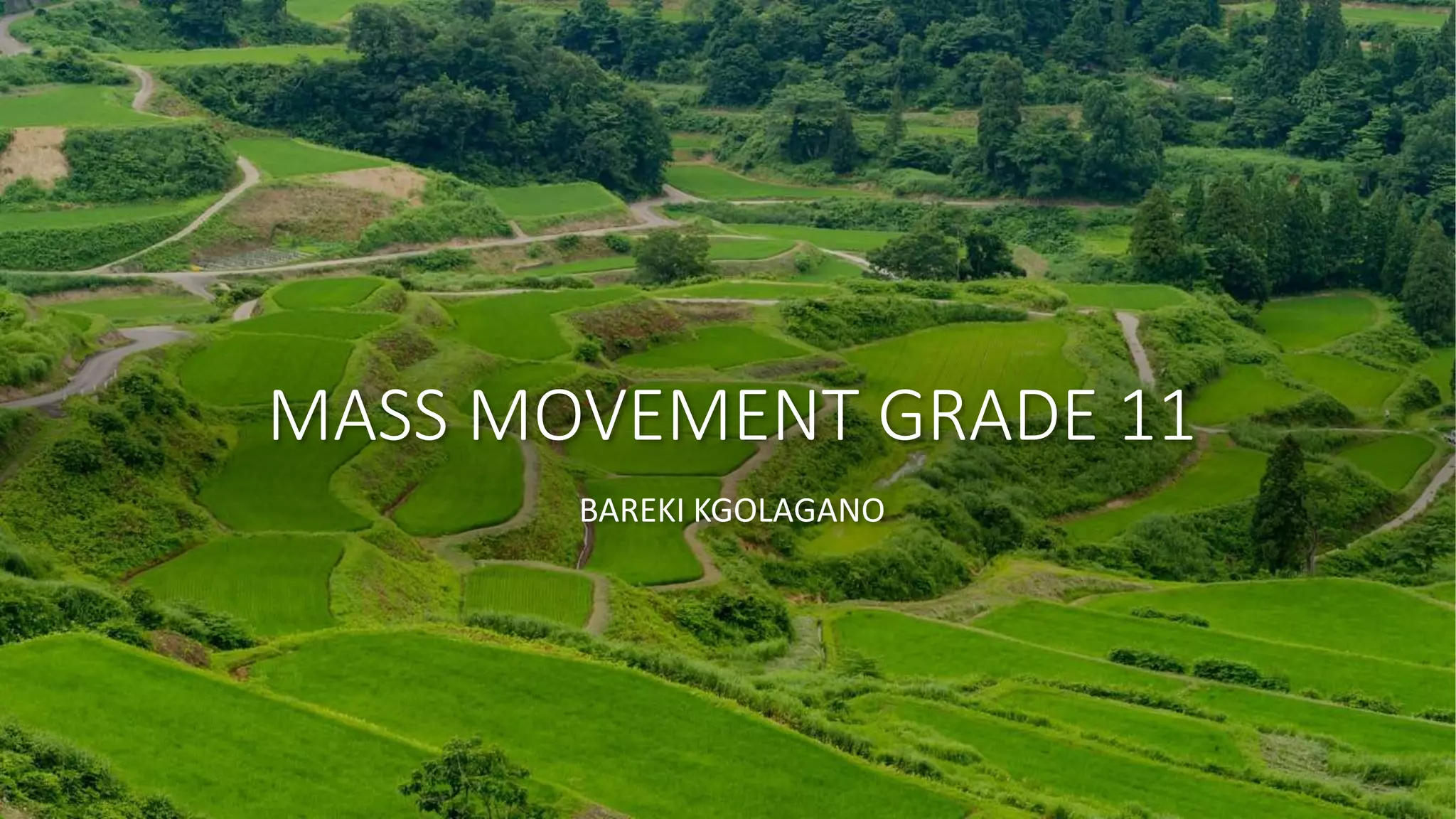 MASS MOVEMENT | PPT