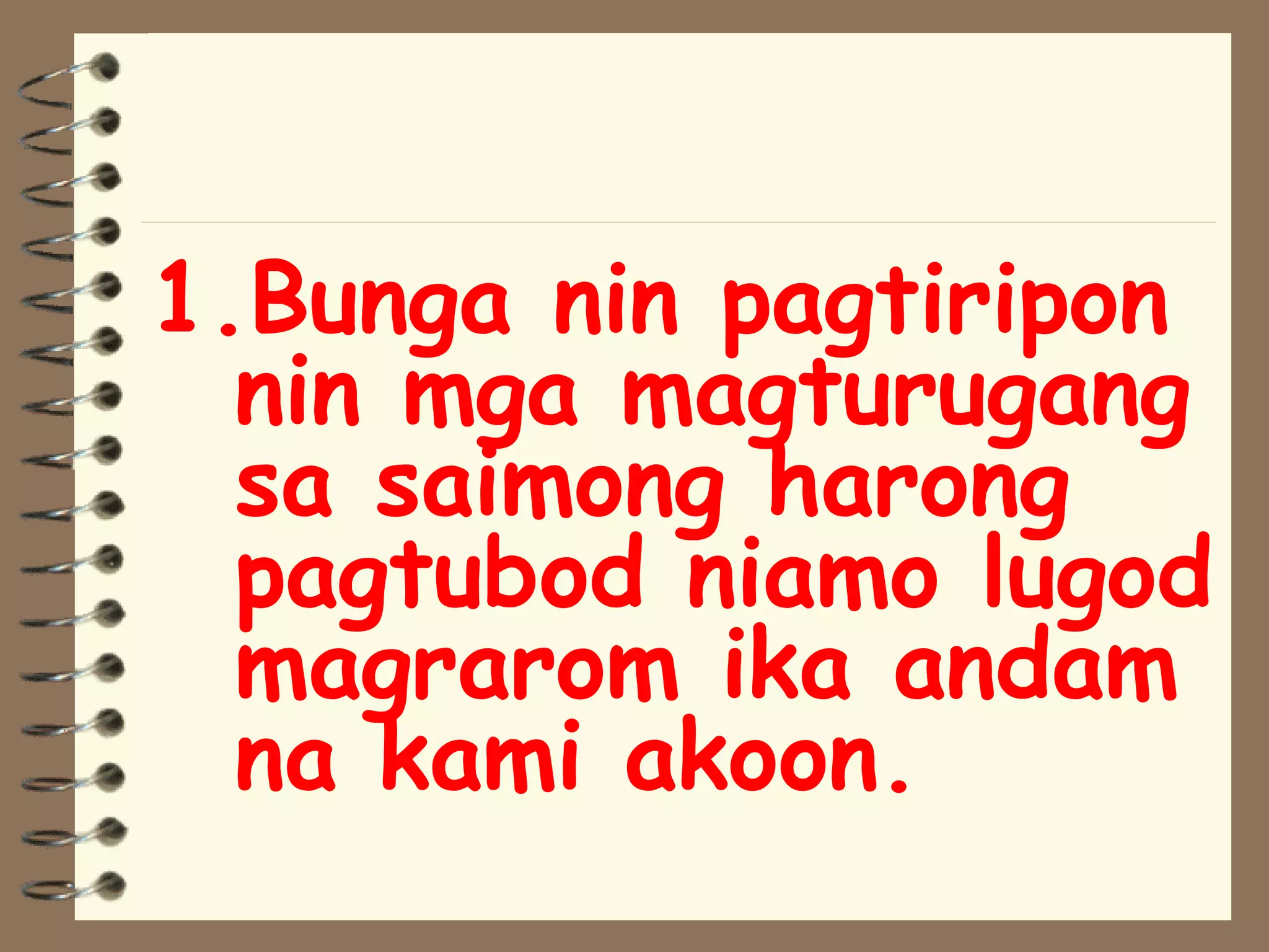 Mass Guide in Bicol Dialect | PPT