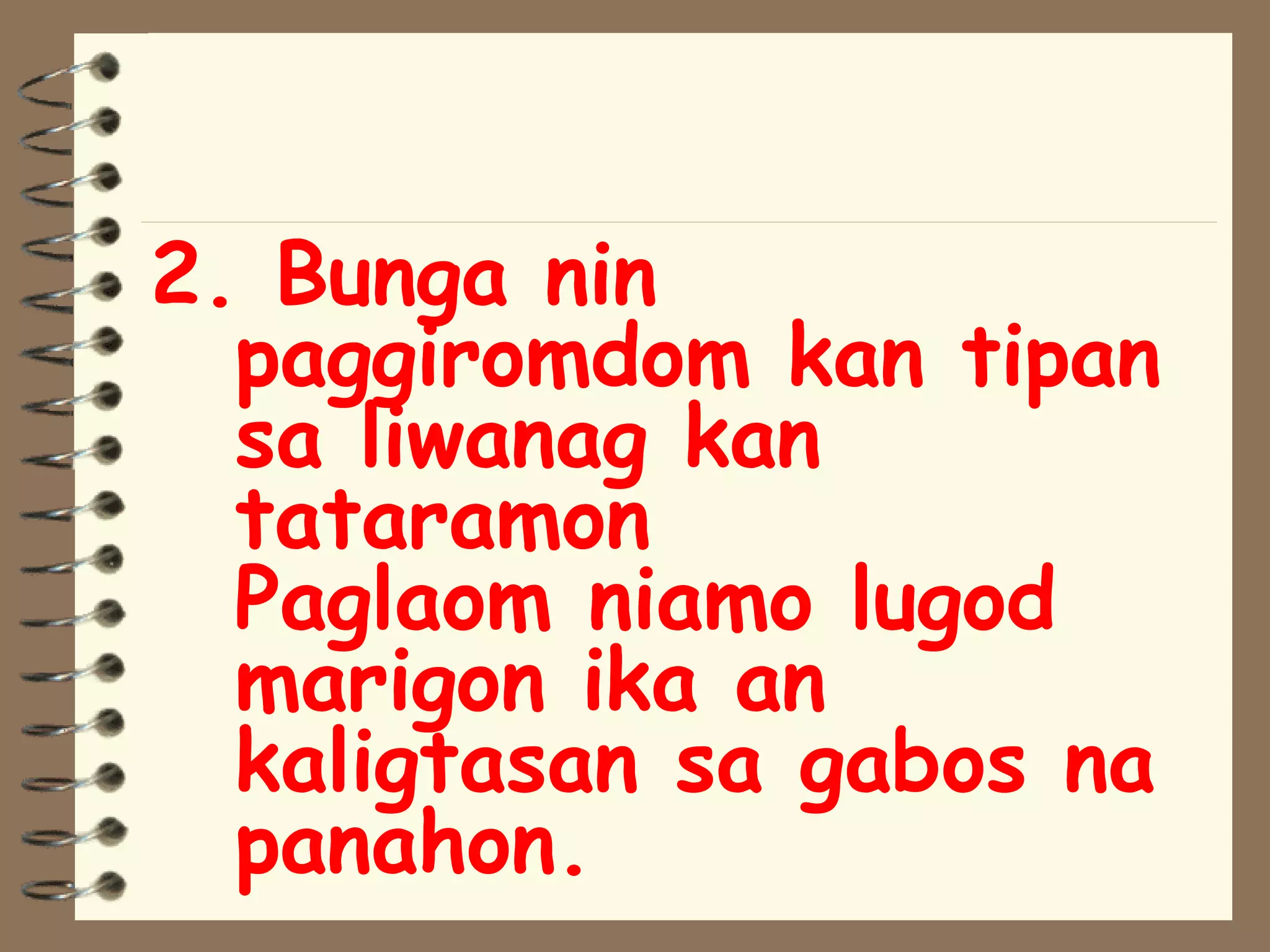 Mass Guide in Bicol Dialect | PPT