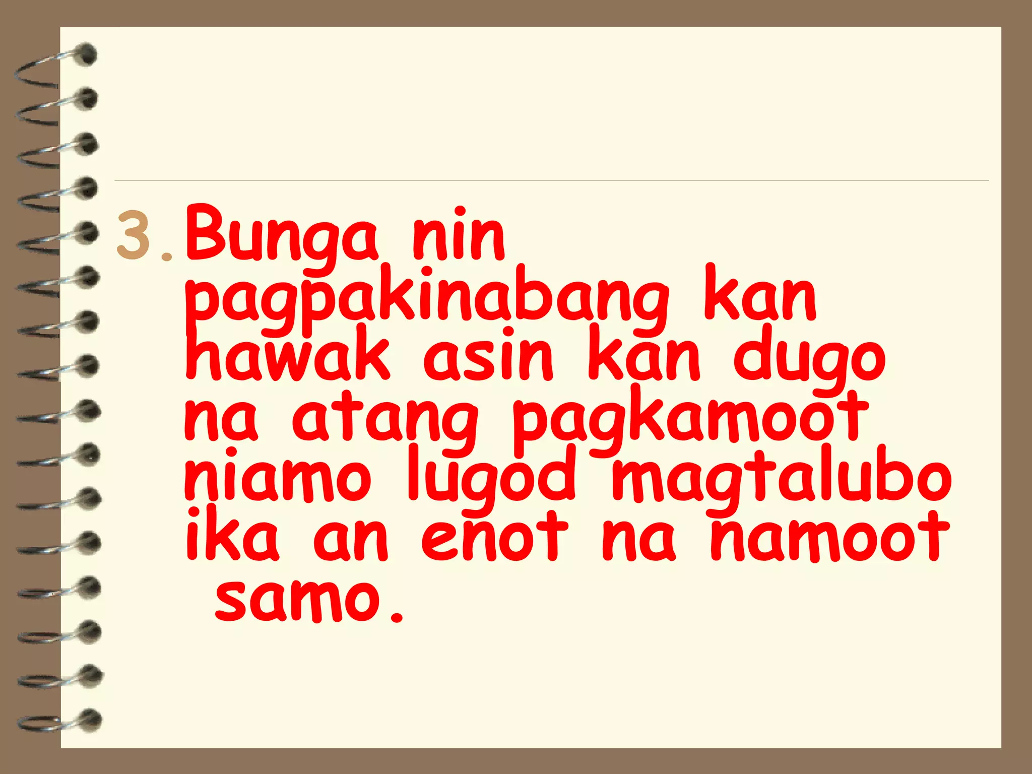 Mass Guide in Bicol Dialect | PPT