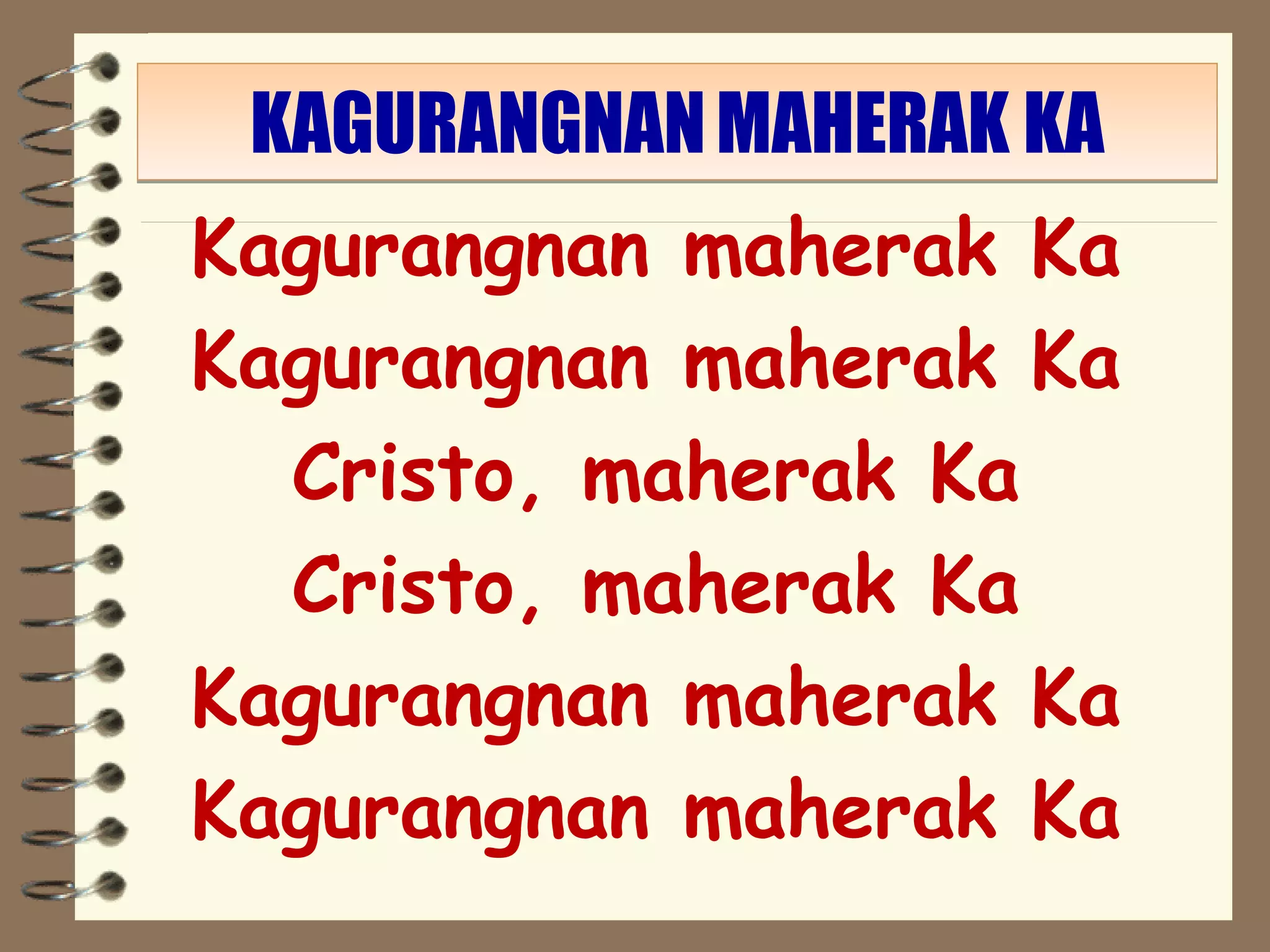 Mass Guide in Bicol Dialect | PPT