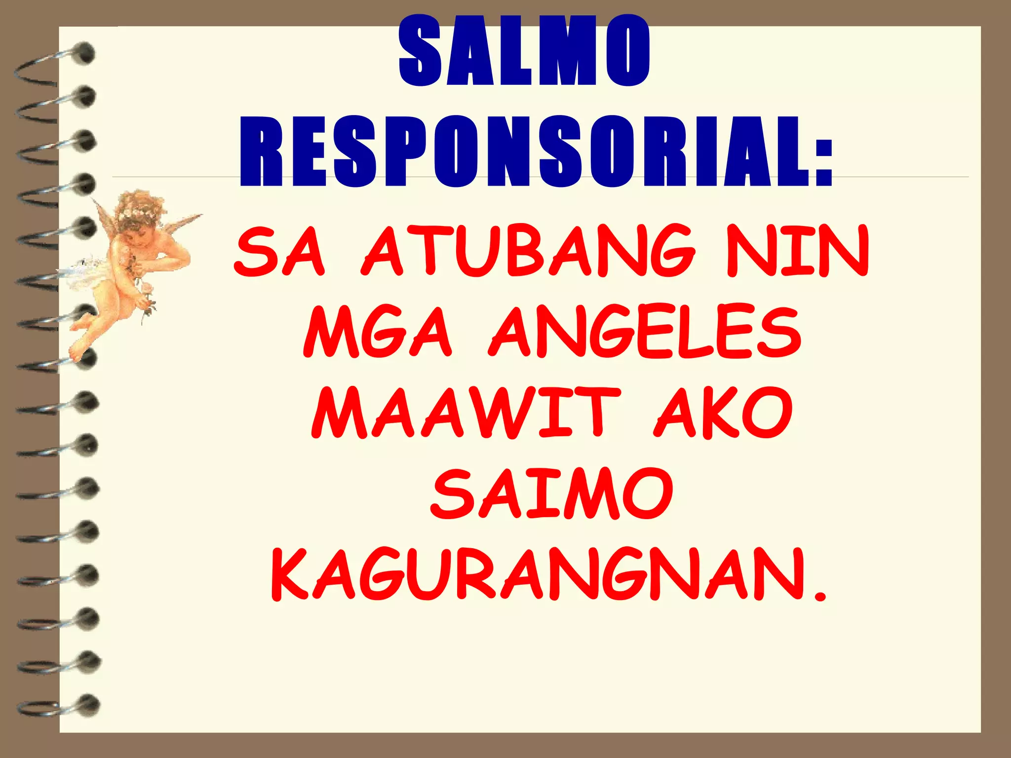 Mass Guide in Bicol Dialect | PPT