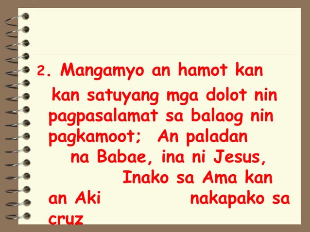 Mass Guide in Bicol Dialect | PPT