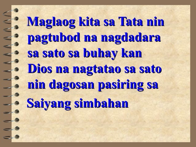 Mass Guide in Bicol Dialect | PPT