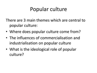 Mass & popular culture | PPT