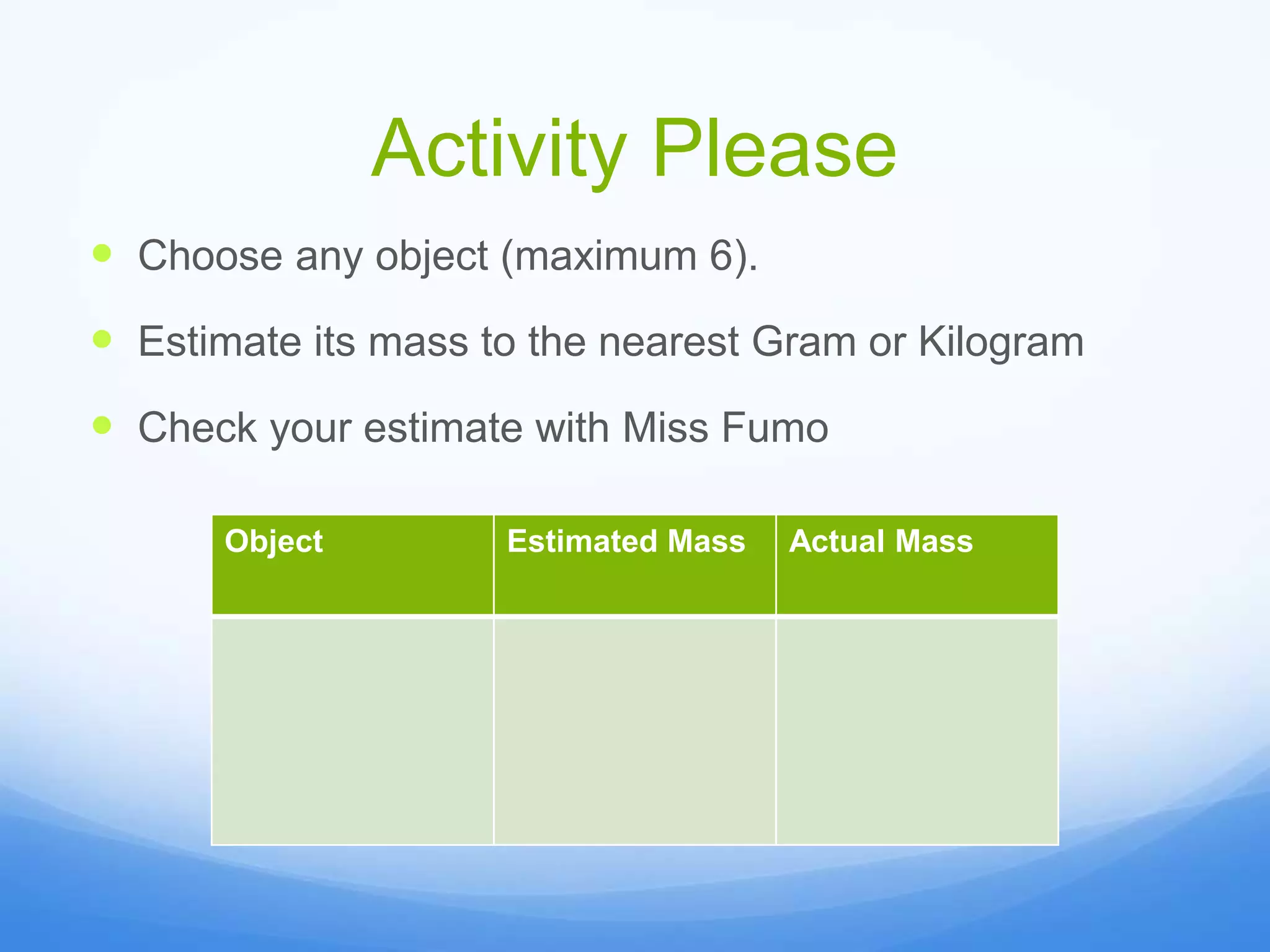 Mass powerpoint | PPTX