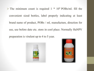 Mass producation HaNPV & EPN | PPTX